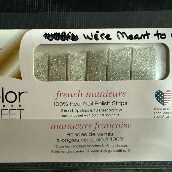 Color Street | Makeup | Color Street French Manicure Glitter Presson ...